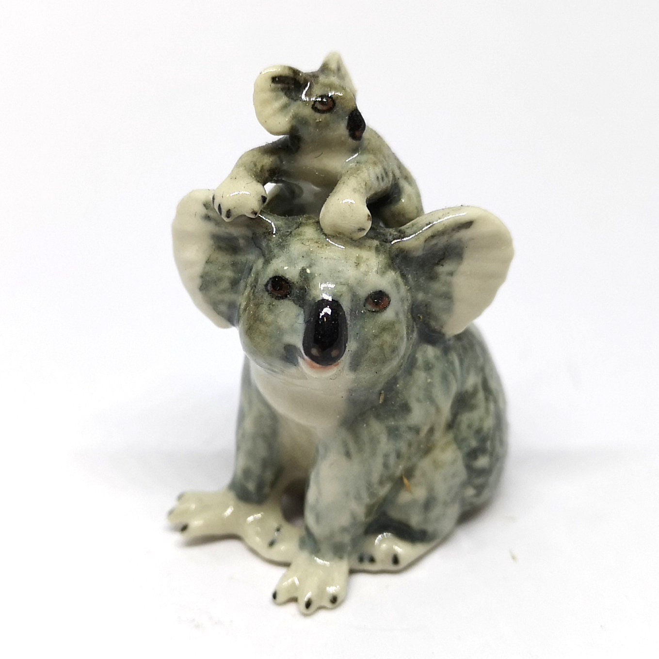 ZOOCRAFT Ceramic Koala Baby Figurine Collectibles Terrarium Figure ...