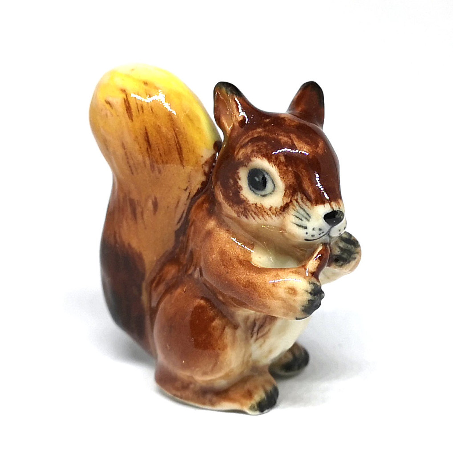ZOOCRAFT Squirrel Figurine Ceramic Gift Collectibles Hand - Etsy