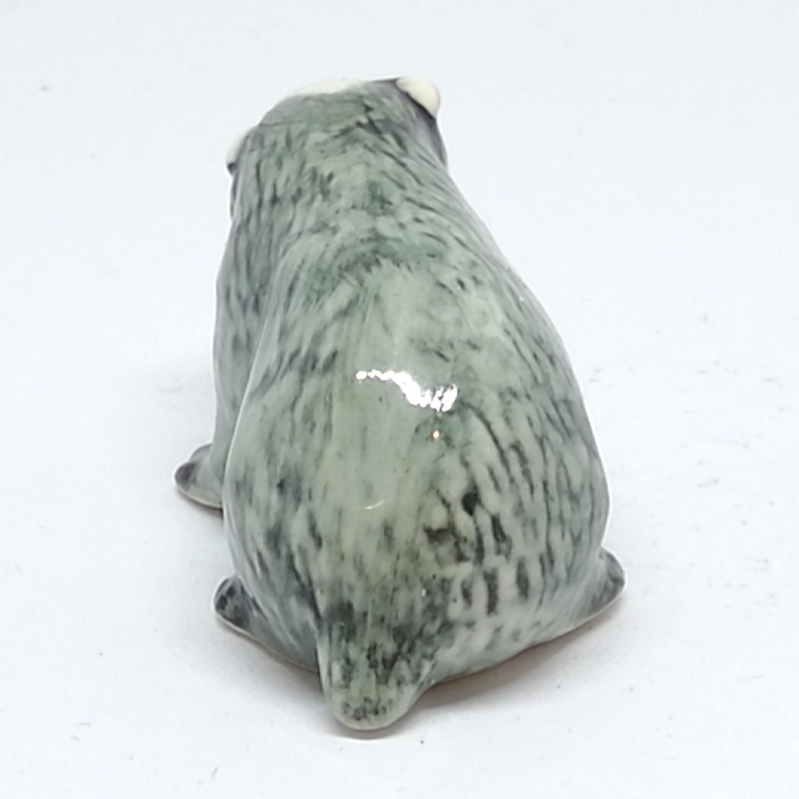 ZOOCRAFT Tiny Ceramic Badger Figurine Craft Miniature | Etsy