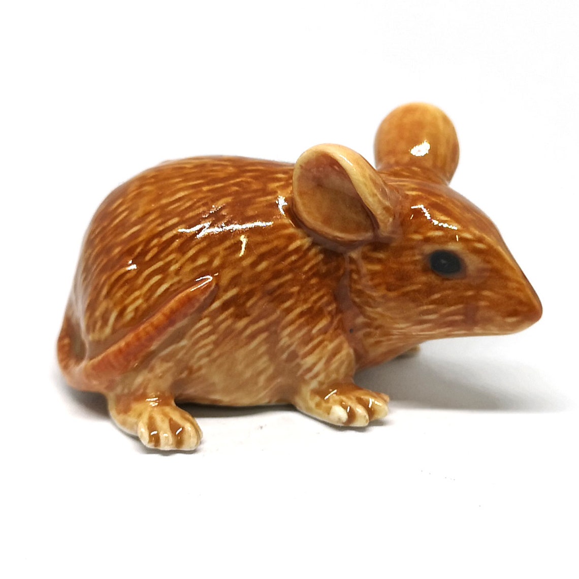 ZOOCRAFT Ceramic Brown Rat Mice Figurine Hand Painted - Etsy
