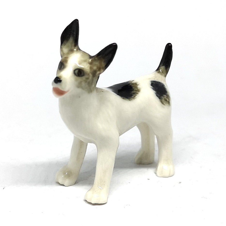 Cute Toy Terrier Dog Figurine Craft Miniatures Collectible | Etsy