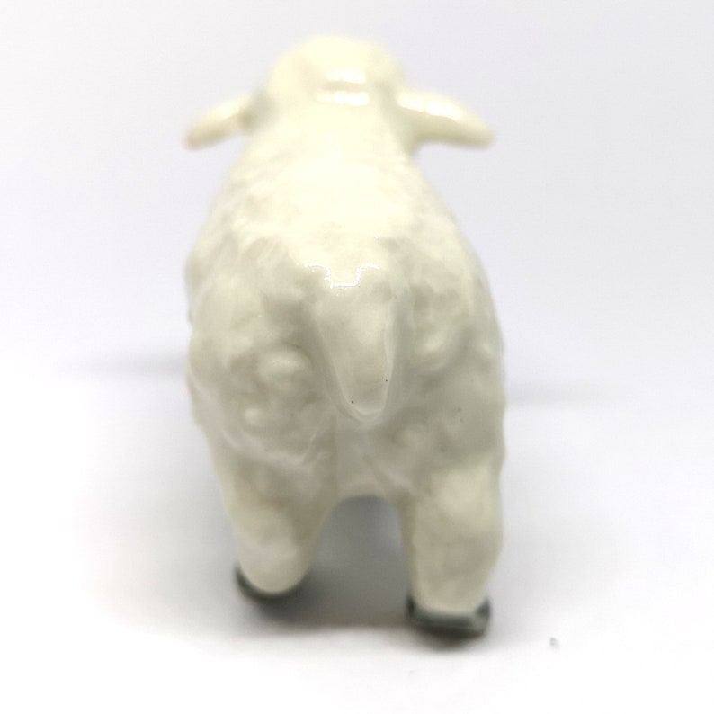 ZOOCRAFT Farm Animal Ceramic Sheep Lamb Figurine Hand Painted | Etsy