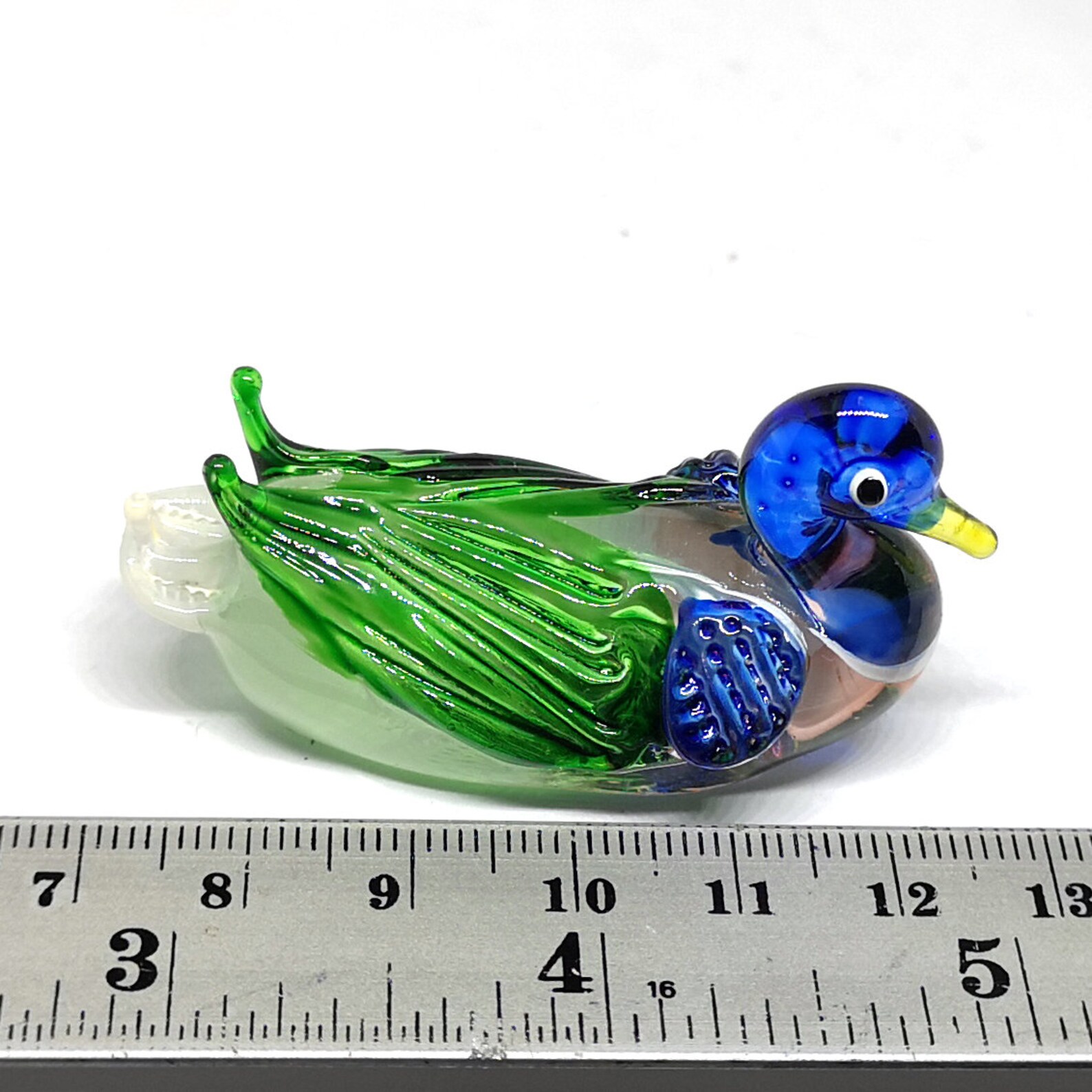 Collectible Glass Duck Figurine Hand Blown Art Glass Duck - Etsy