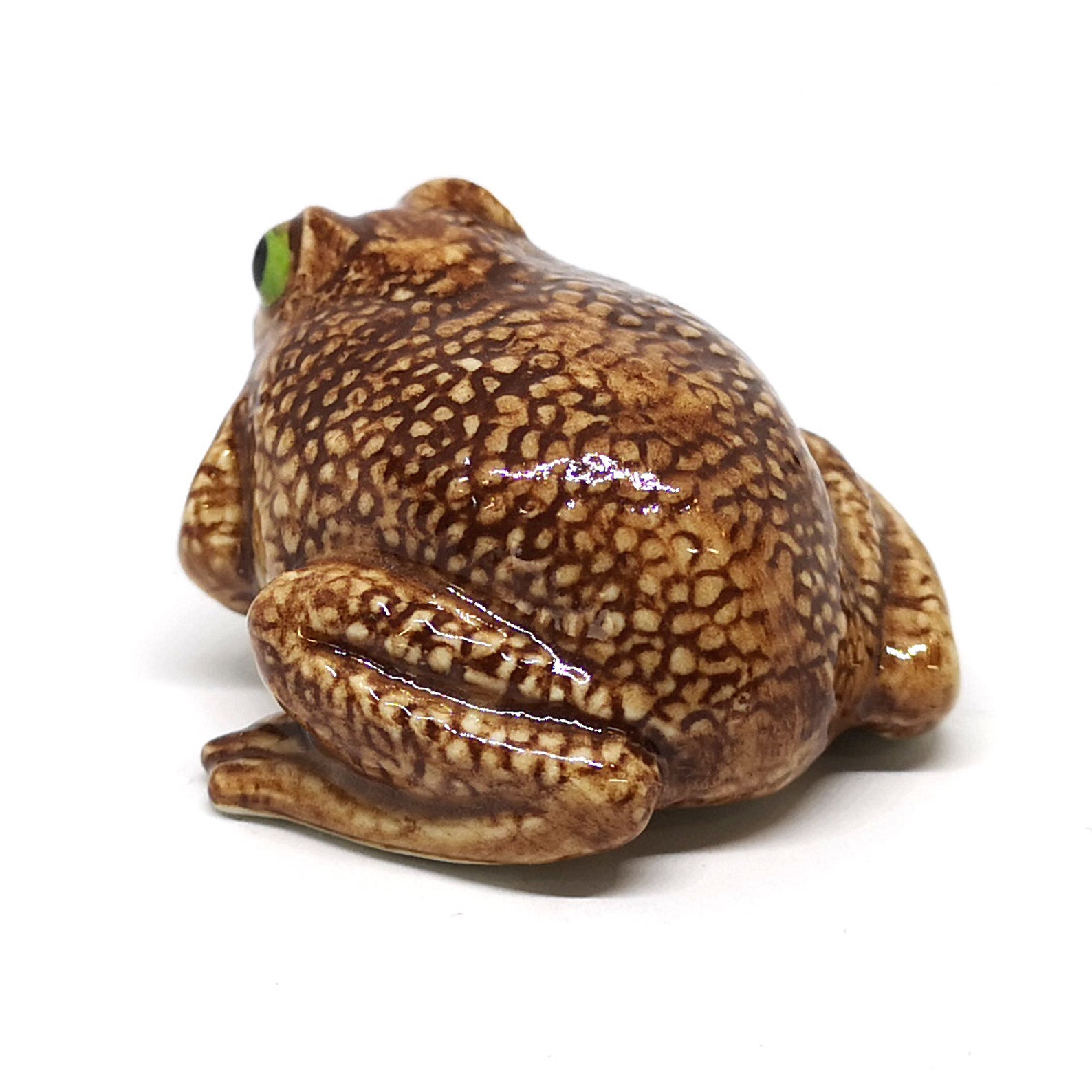 ZOOCRAFT Small Ceramic Frog Toad Figurine Brown Terrarium | Etsy