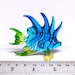 ZOOCRAFT Handcrafted Blue Glass Fish Figurine Exquisite Hand Blown ...
