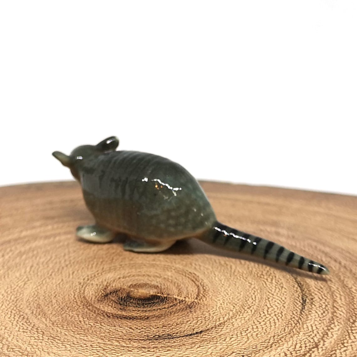 ZOOCRAFT Ceramic Armadillo Figurine Craft Miniature - Etsy
