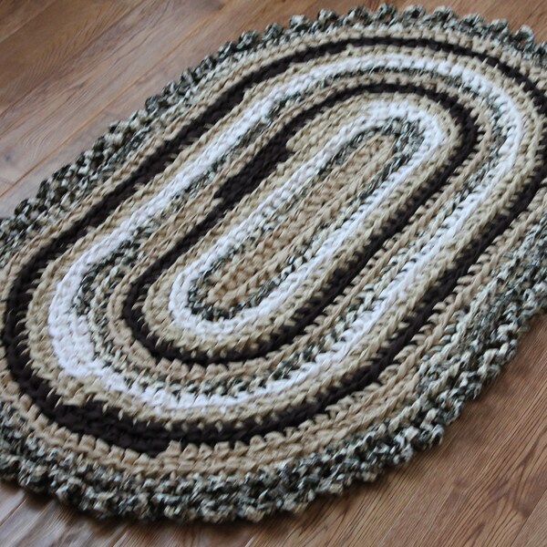Oval Rag Rug - Etsy
