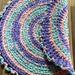Rag Rug, Multi-colored Rag Rug, 29.5 Crocheted Round Rag Rug, Cottage ...