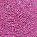 Pink and Turquoise 29" Crocheted Round Rag Rug, Cottage Chic Decor ...