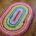 Multicolor Rag Rug 42.5 X 26 Crocheted Oval Rag - Etsy
