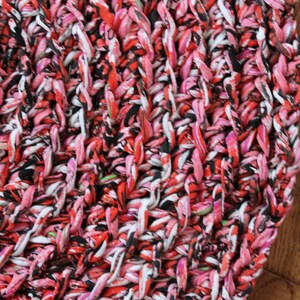 Rag Rug, Pink and White Rag Rug, 20 Small Round Rag Rug, Table Setting ...