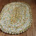 Rag Rug, Yellow 26 X 40 Crochet Oval Rag Rug, Nursery Rug, Cottage Chic ...