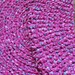 Pink and Turquoise 29" Crocheted Round Rag Rug, Cottage Chic Decor ...