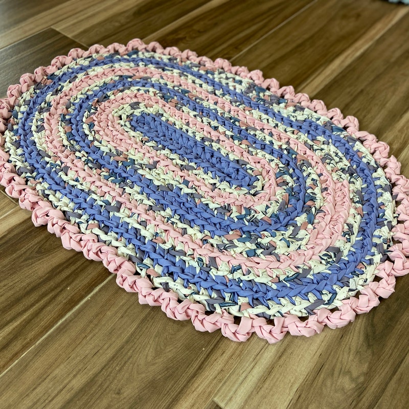 Oval Rag Rug - Etsy
