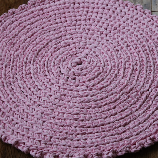Pink Rag Rug - Etsy