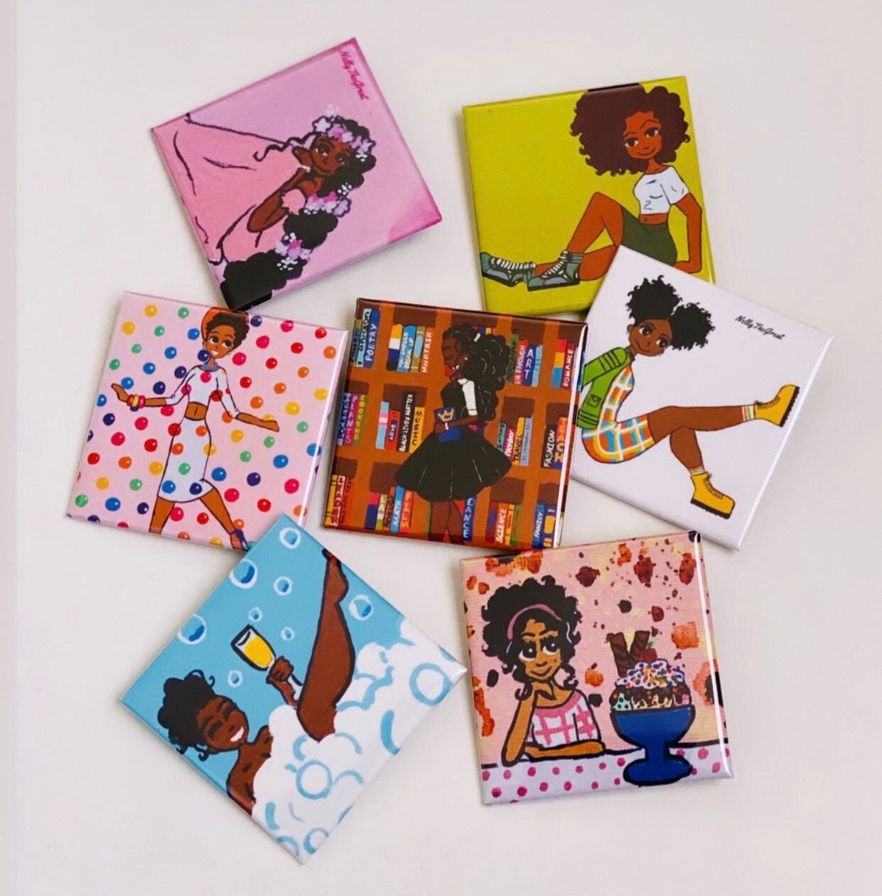 2-inch Square Button - Etsy