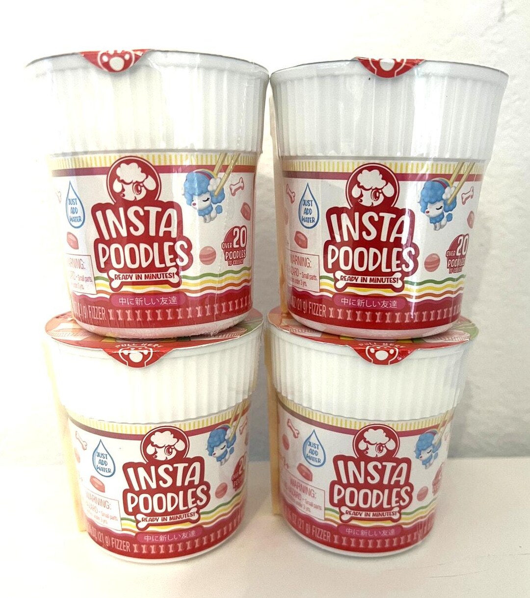 Insta Poodles 9+ Surprise in Each Cup Funny Noodle Mini Toy Doll Lot of ...