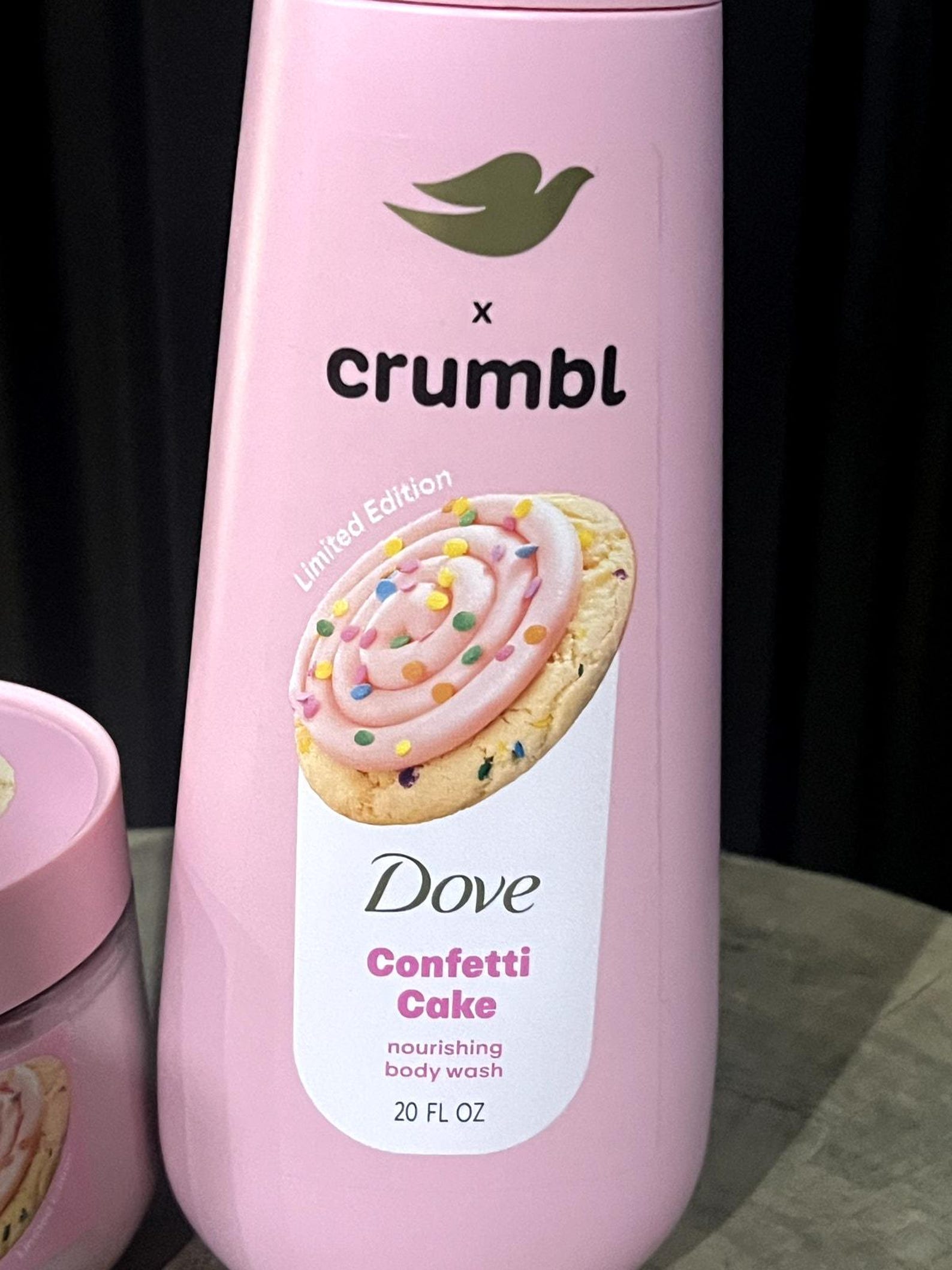 Dove X Crumbl Confetti Cake Body Scrub + Confetti Cake Body Wash SET of ...