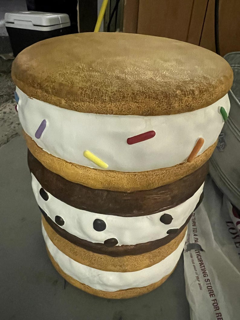 Ice Cream Sandwich Stool Tiktok Viral Stools - Etsy