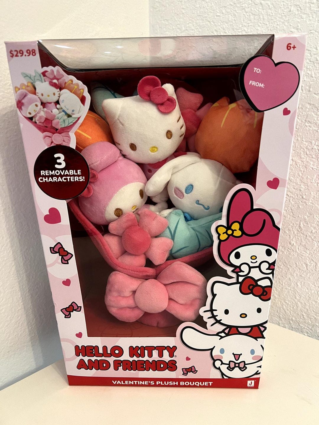Hello Kitty and Friends 12-inch Plush Valentines Bouquet 9 Plushes ...