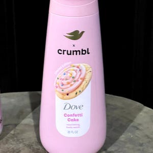 Dove X Crumbl Confetti Cake Body Scrub + Confetti Cake Body Wash SET of ...