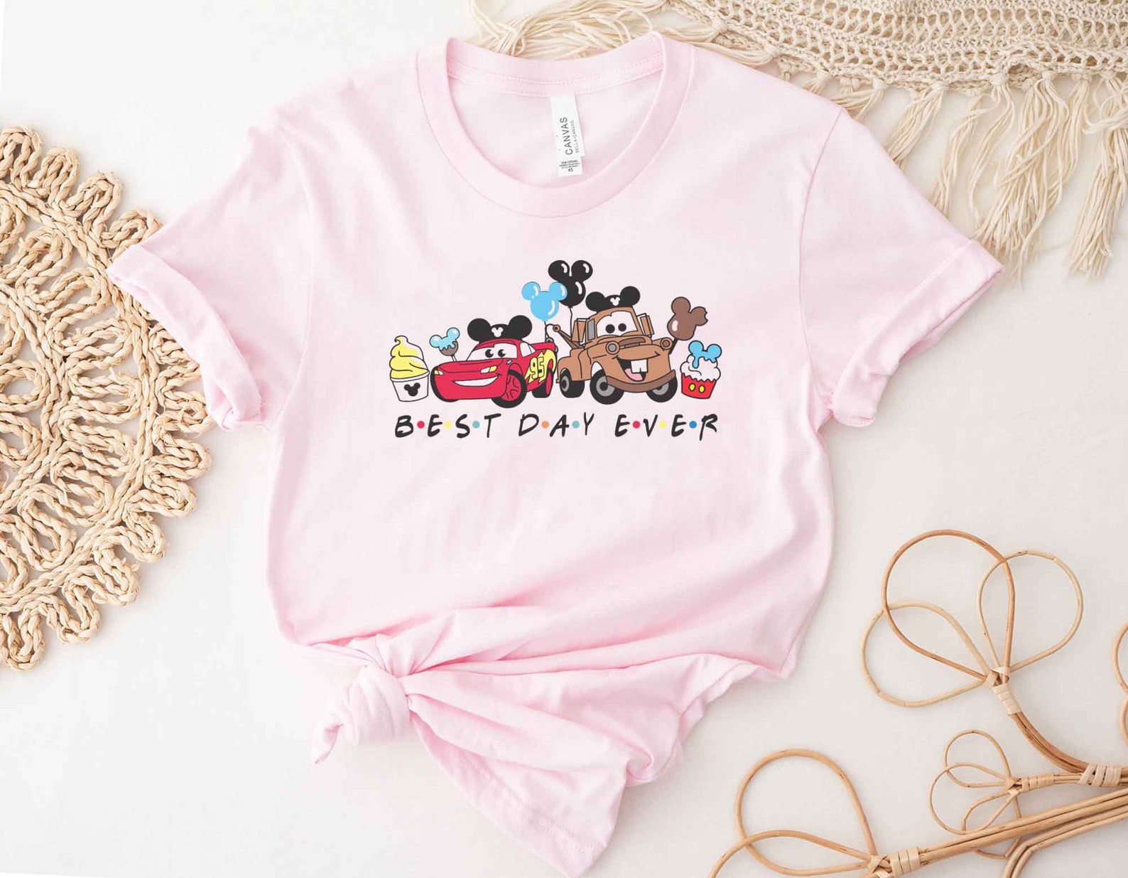 Lightning Mcqueen and Mater Best Day Ever Shirt, Cars Best Friends ...