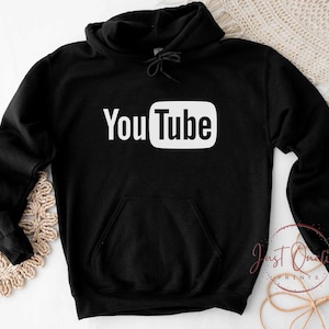 Youtube Hoodie, Youtuber Shirt, Vlogger Sweatshirt, Youtube Fan Hooded ...