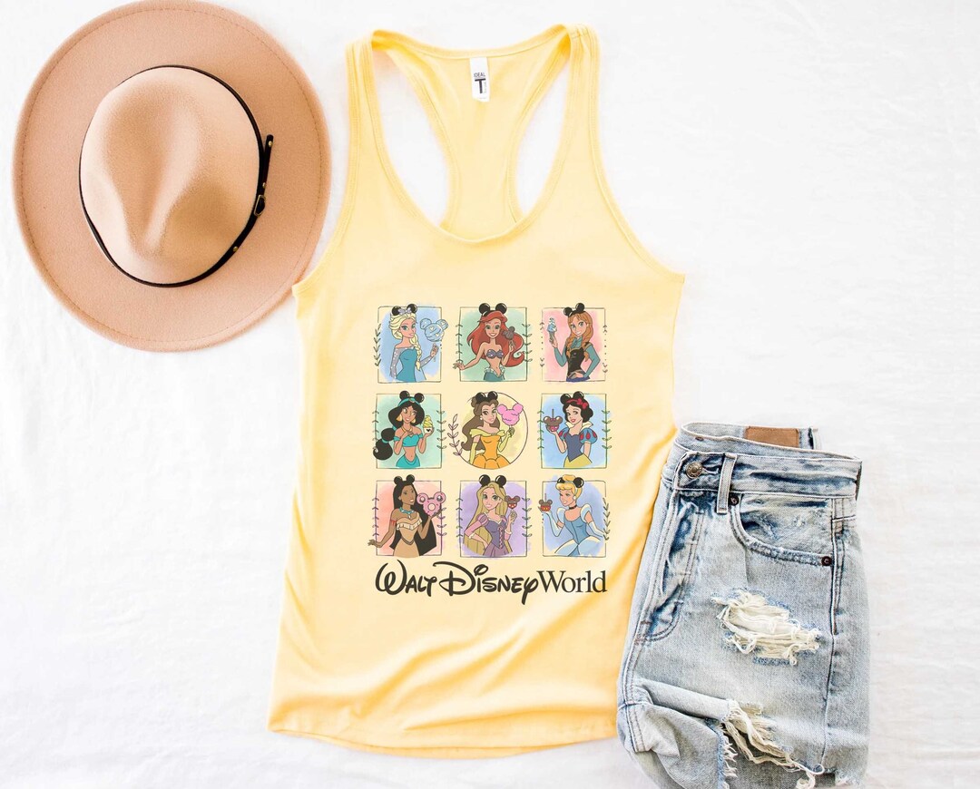 Retro Disney Princesses Tank Top, Disney Snacks Tank, Disneyland, Walt ...