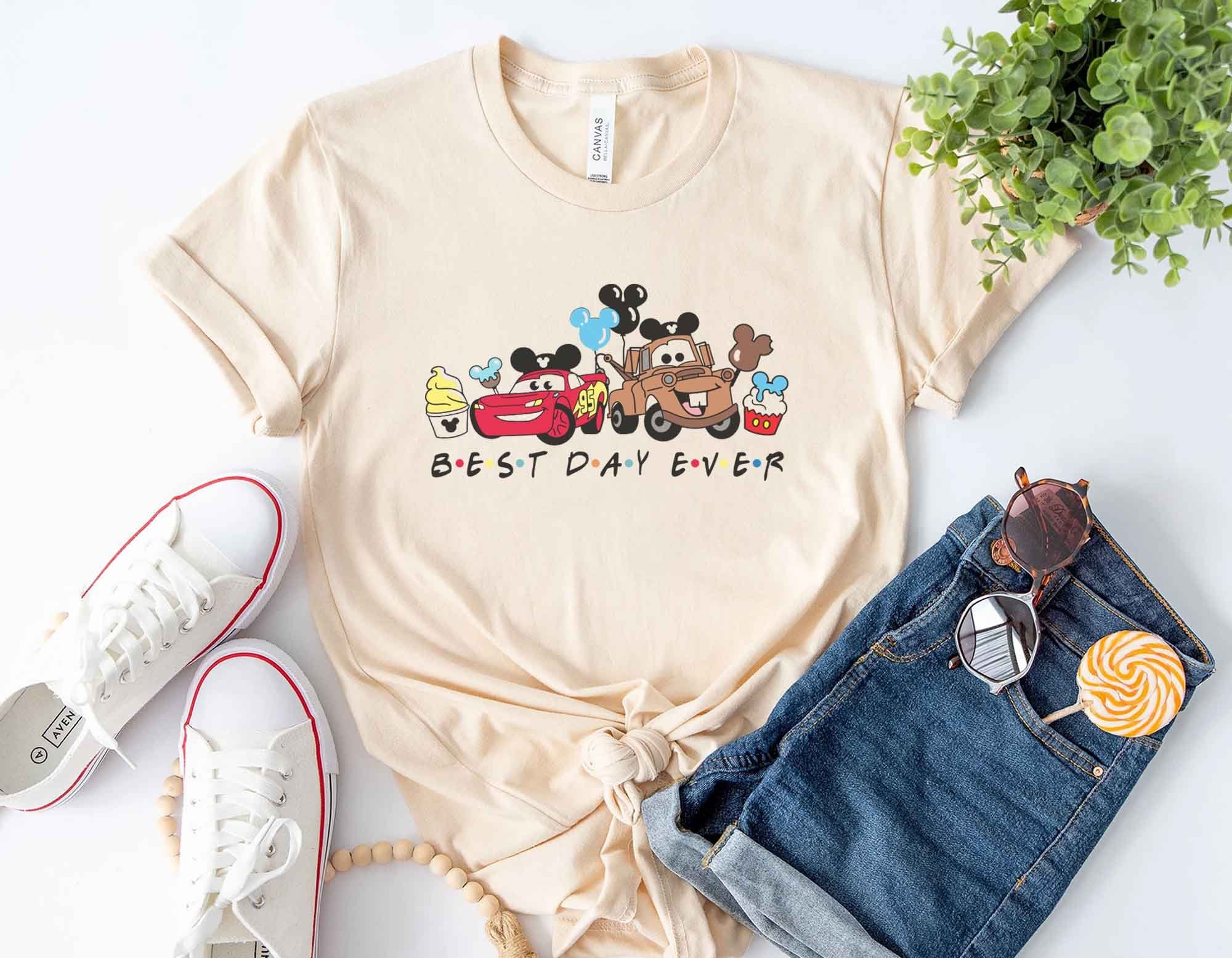 Lightning Mcqueen and Mater Best Day Ever Shirt, Cars Best Friends ...