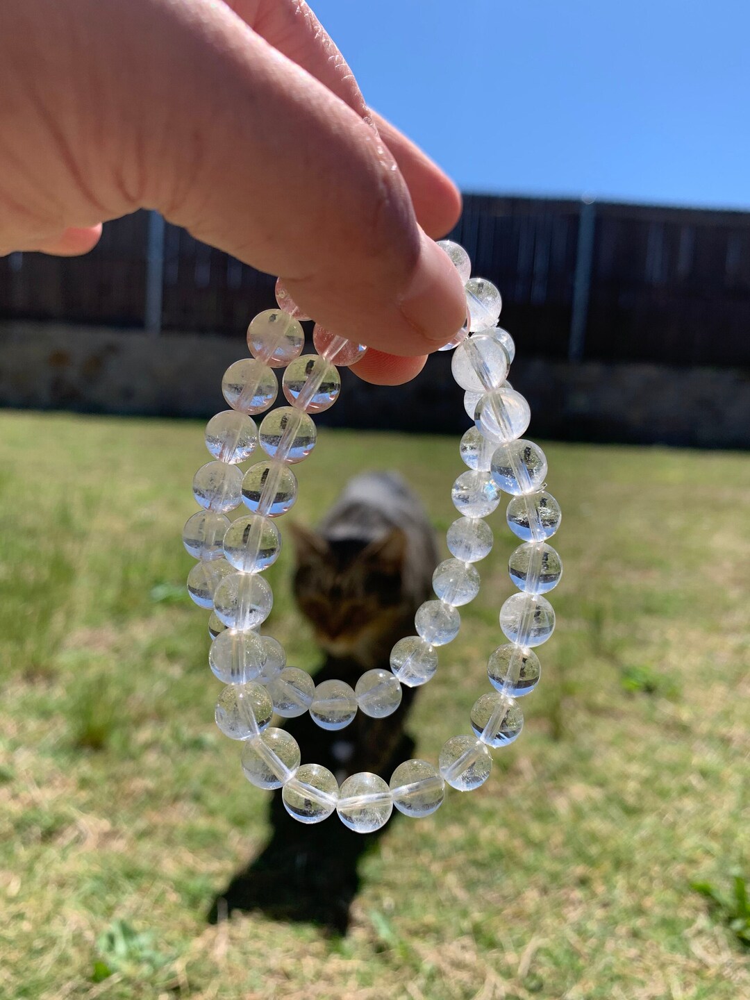 Rare Angels Ladder Quartz Stretchy Bracelet. 7. Blue Feather Needle ...