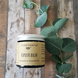 Vapour Balm, Breathe Easy, Chest Rub for Coughs and Colds, All Natural ...
