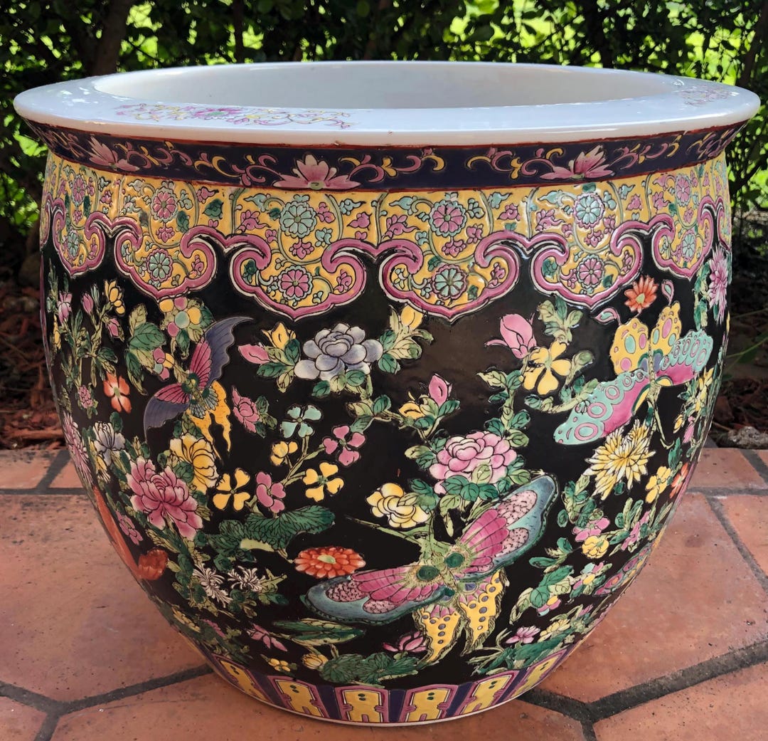 Large Vintage Fishbowl With Stands - Etsy