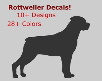 Rottweiler decal | Etsy
