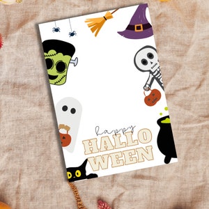 Halloween Friends Cookie Card - Etsy