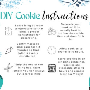 Winter DIY Cookie Instructions - Etsy