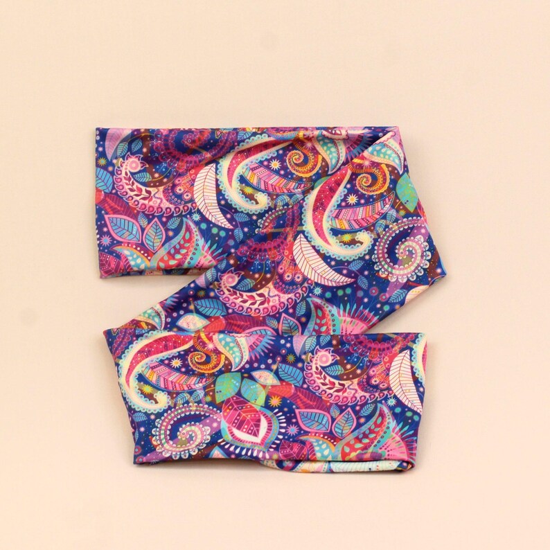 Funky Fresh Paisley Wrap Headband - Etsy