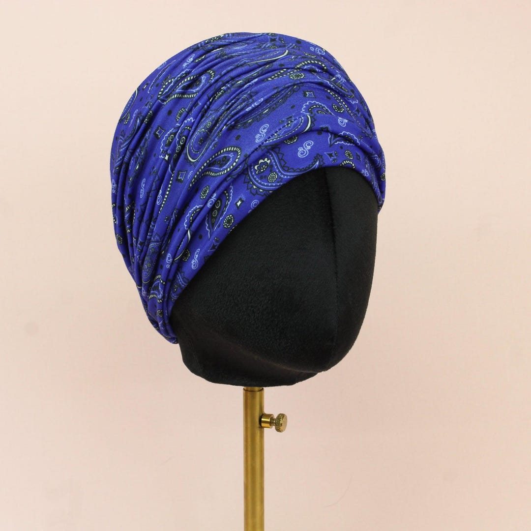 Blue Bandana Paisley Boho Buff - Etsy