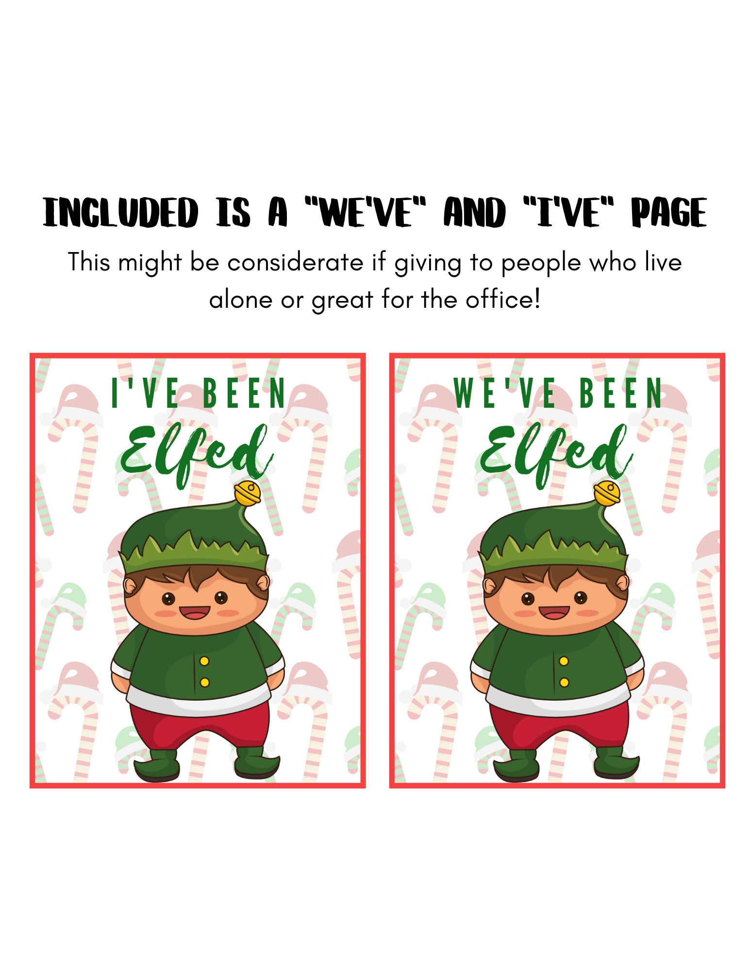You've Been Elfed Christmas Giving Game - Etsy