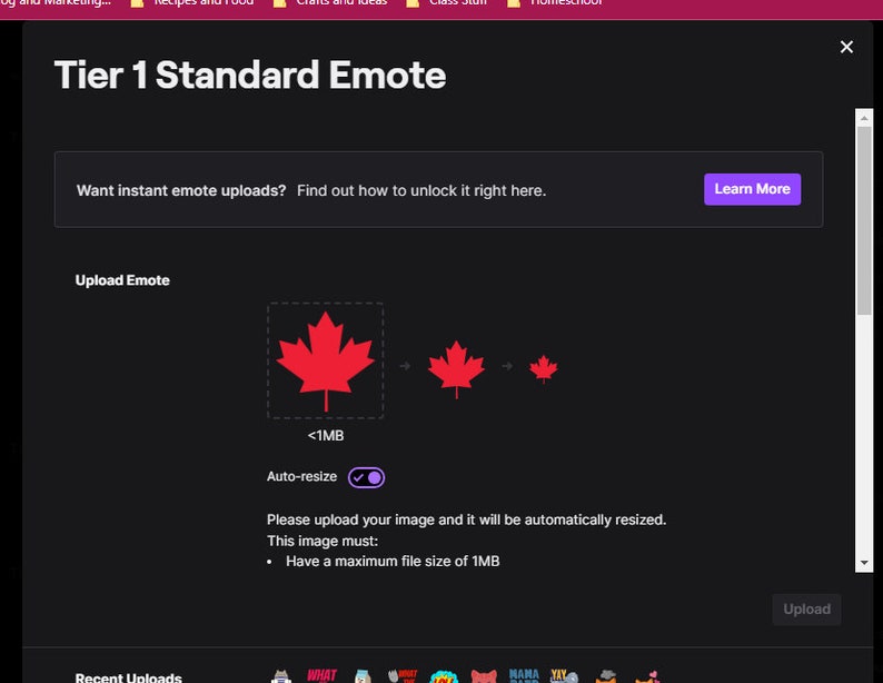Twitch Emote, Canadian Emote Maple Leaf, Discord, Youtube Sub Badge ...