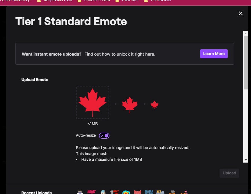 Twitch Emote, Canadian Emote Maple Leaf, Discord, Youtube Sub Badge ...