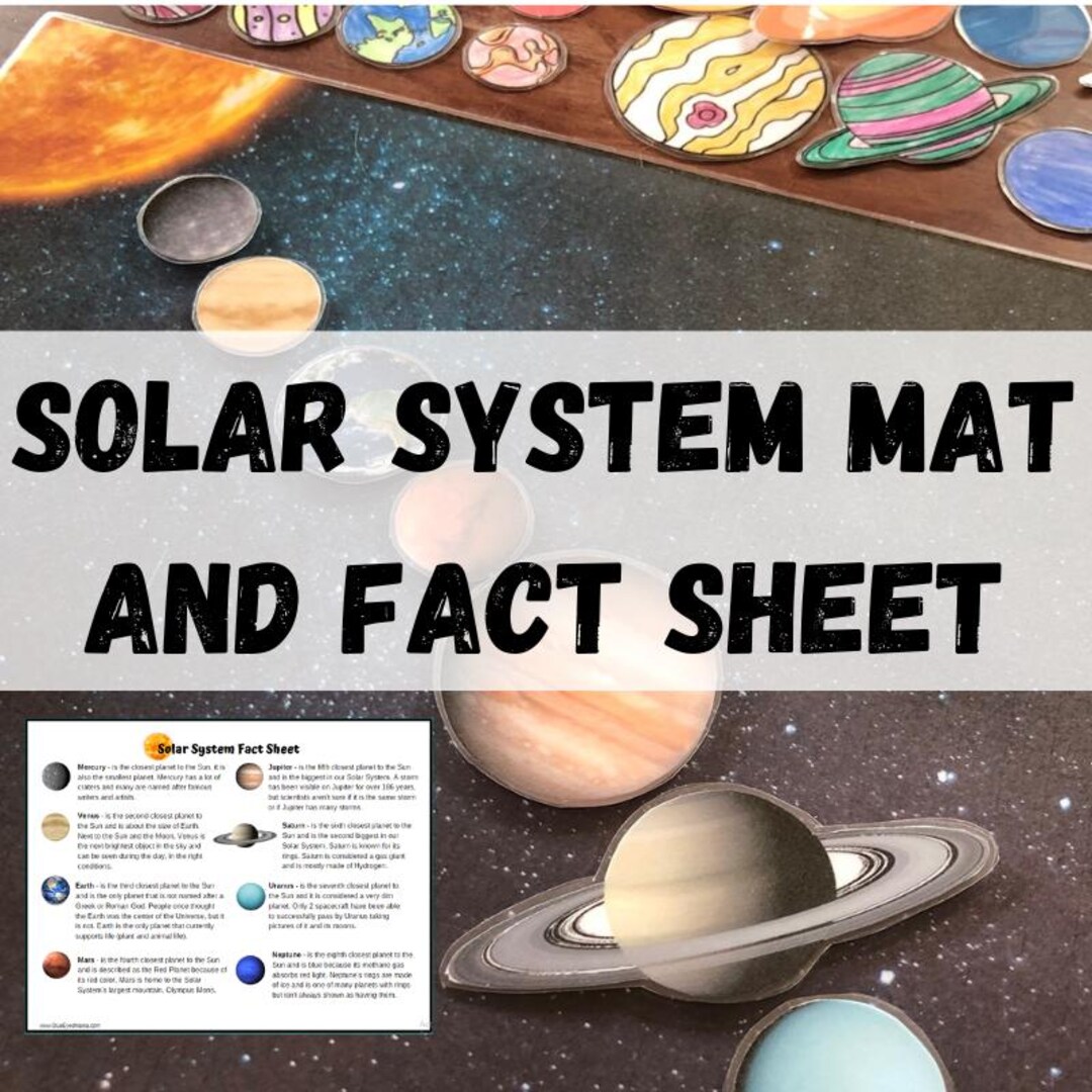 Solar System Printable and Educational Planet Puzzle With Coloring Page ...