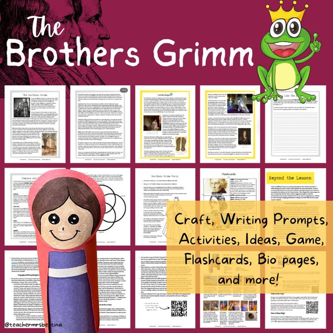 Brothers Grimm Lesson and Fairy Tale Fun- Biography, Activities, Games ...