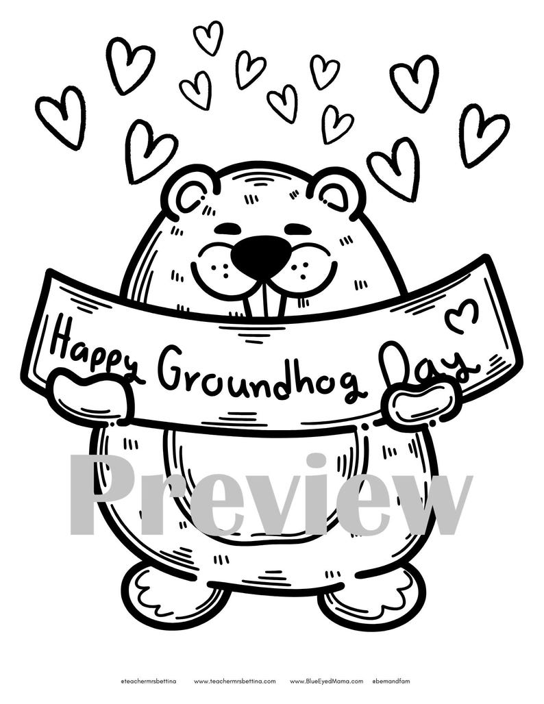 Groundhog Day Activity Packet for Kids | Printable Worksheets, Seasons ...