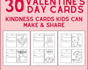 Printable Valentine Cards for Kids | Valentine’s Day Coloring With ...