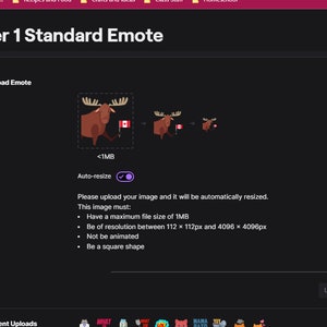 Twitch Emote, Youtube, Discord, Moose Sub Badge, Canada - Etsy