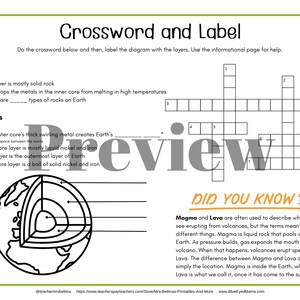 Introduction to Earth's Layers With Facts, Activities, and Games ...