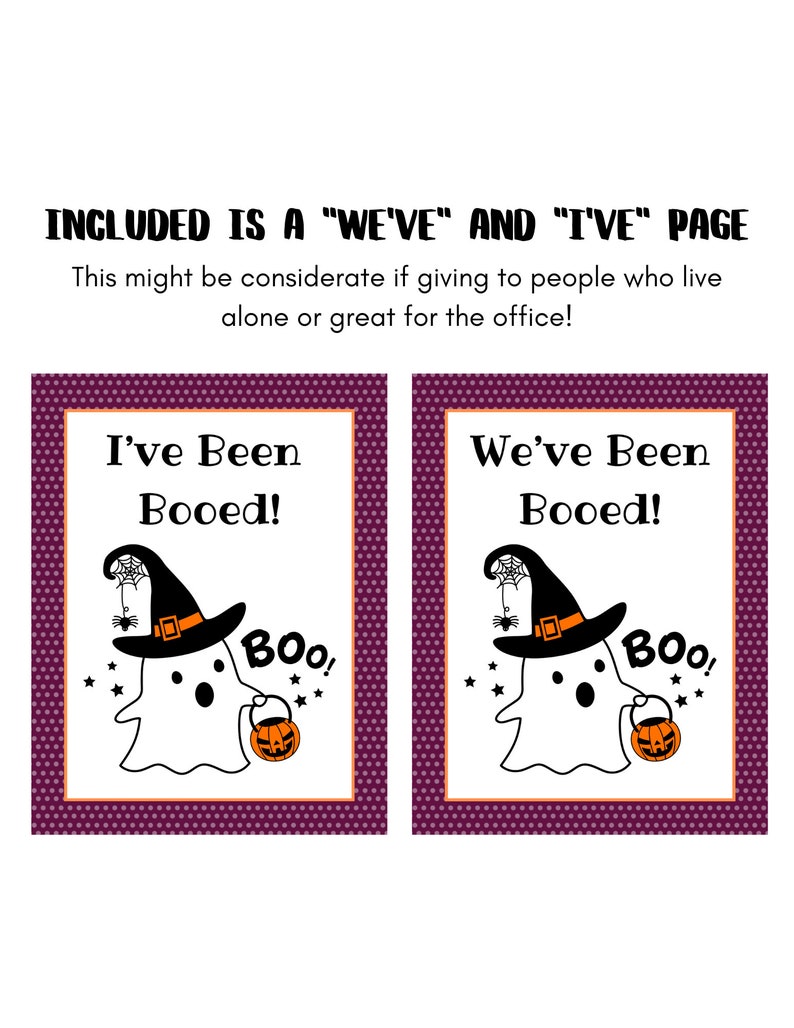 You've Been Booed Halloween Game and Neighborhood Tag Game - Etsy