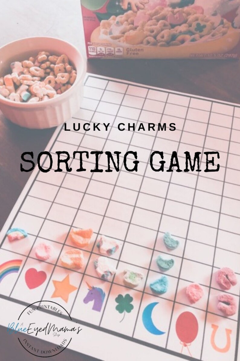 Sorting Activity and Game for St. Patrick's Day - Great for Fine Motor ...