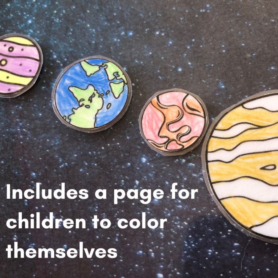 Solar System Printable and Educational Planet Puzzle With Coloring Page ...