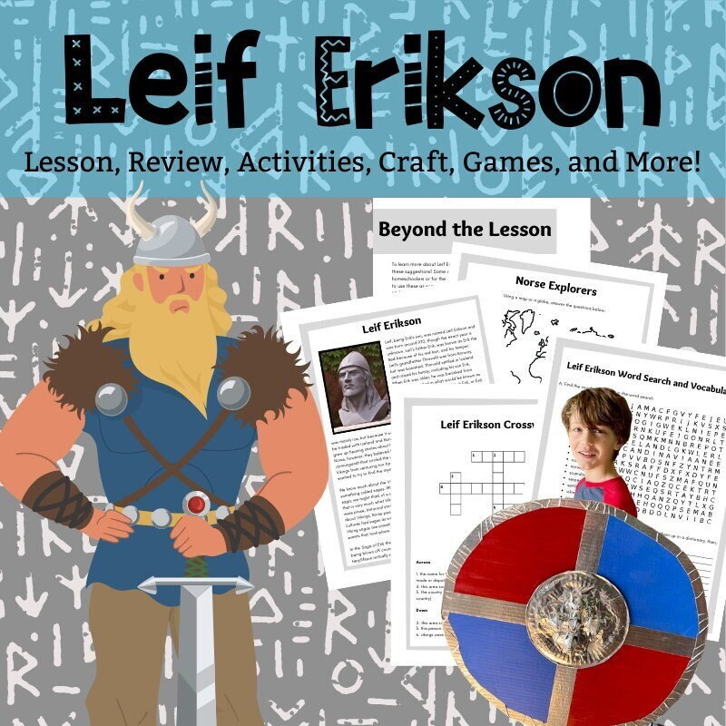 Leif Erikson Historical Explorer Lesson Printables for Homeschool or ...